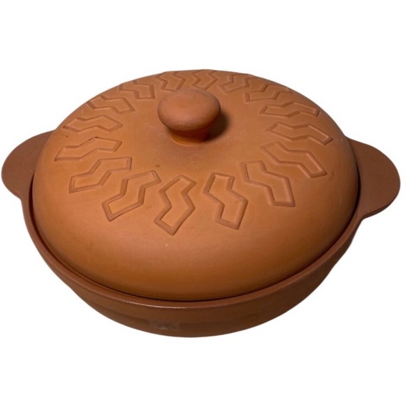 PIC | Kitchen | Vintage Pic Terracotta Clay Round Roaster Casserole ...